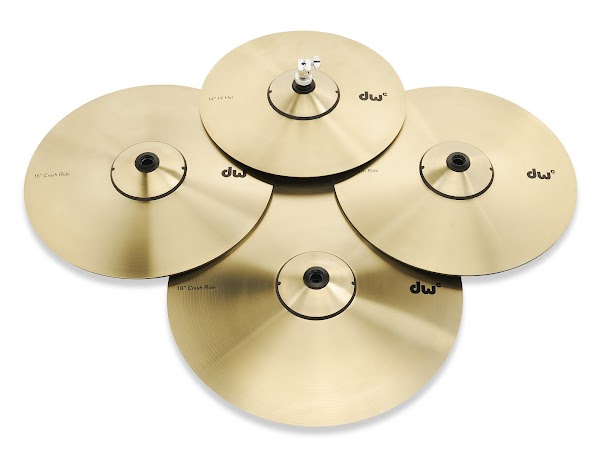 DWe Cymbal Pack 2 - 14" Hi Hat, 2 16" Crash/Rides, 18" Crash/Ride ...