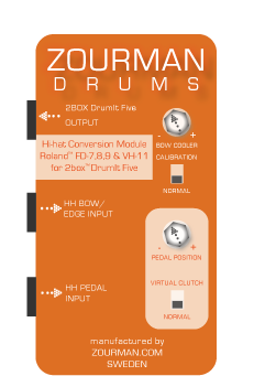 Zourman Drum Hi-Hat Conversion Kit For FD-7, 8, 9, VH10, and VH11 ...
